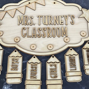 Hall Pass Teacher Classroom School Sign Hooks Door Hanger SVG Laser ...