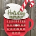 Christmas Hot Cocoa Mug Countdown Calendar SVG Laser Glowforge File ...