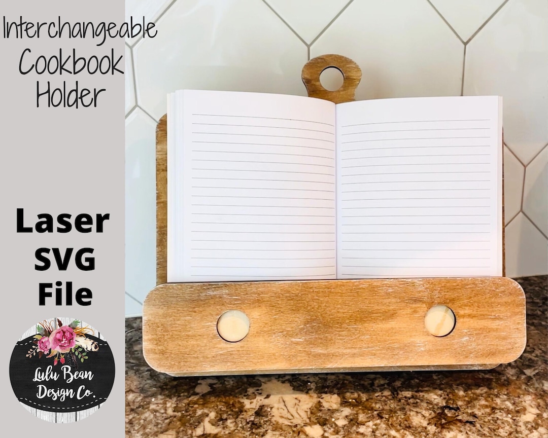 Cookbook Holder Interchangeable SVG File Two Sizes Seasonal Holiday ...