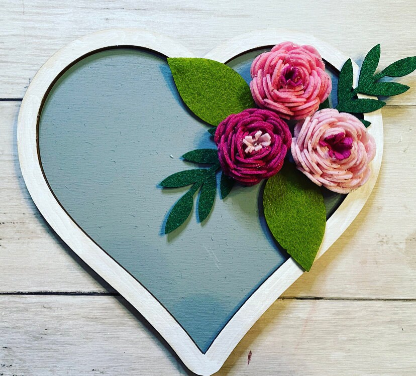Rolled Felt Flowers and Set of Four Frames Digital Cut File Laser ...