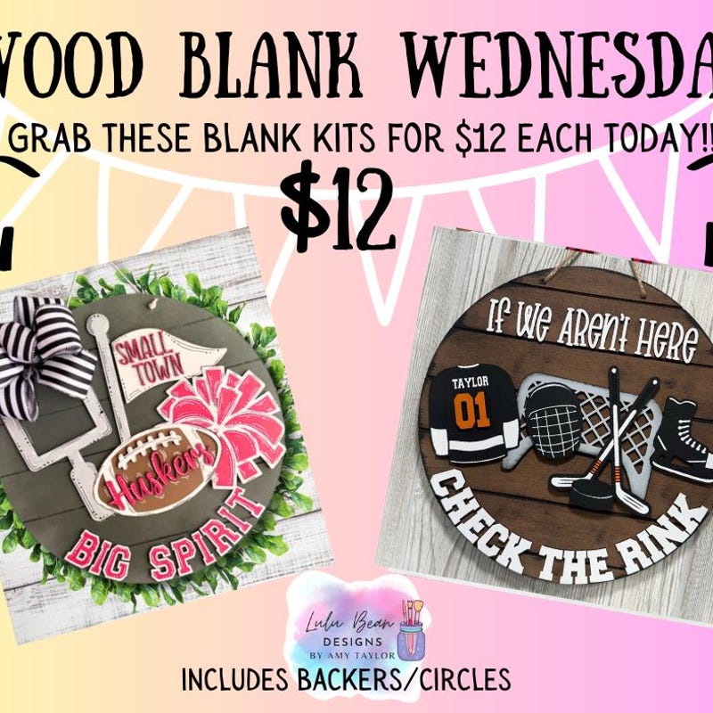 Round Wooden Sign Kits - Etsy