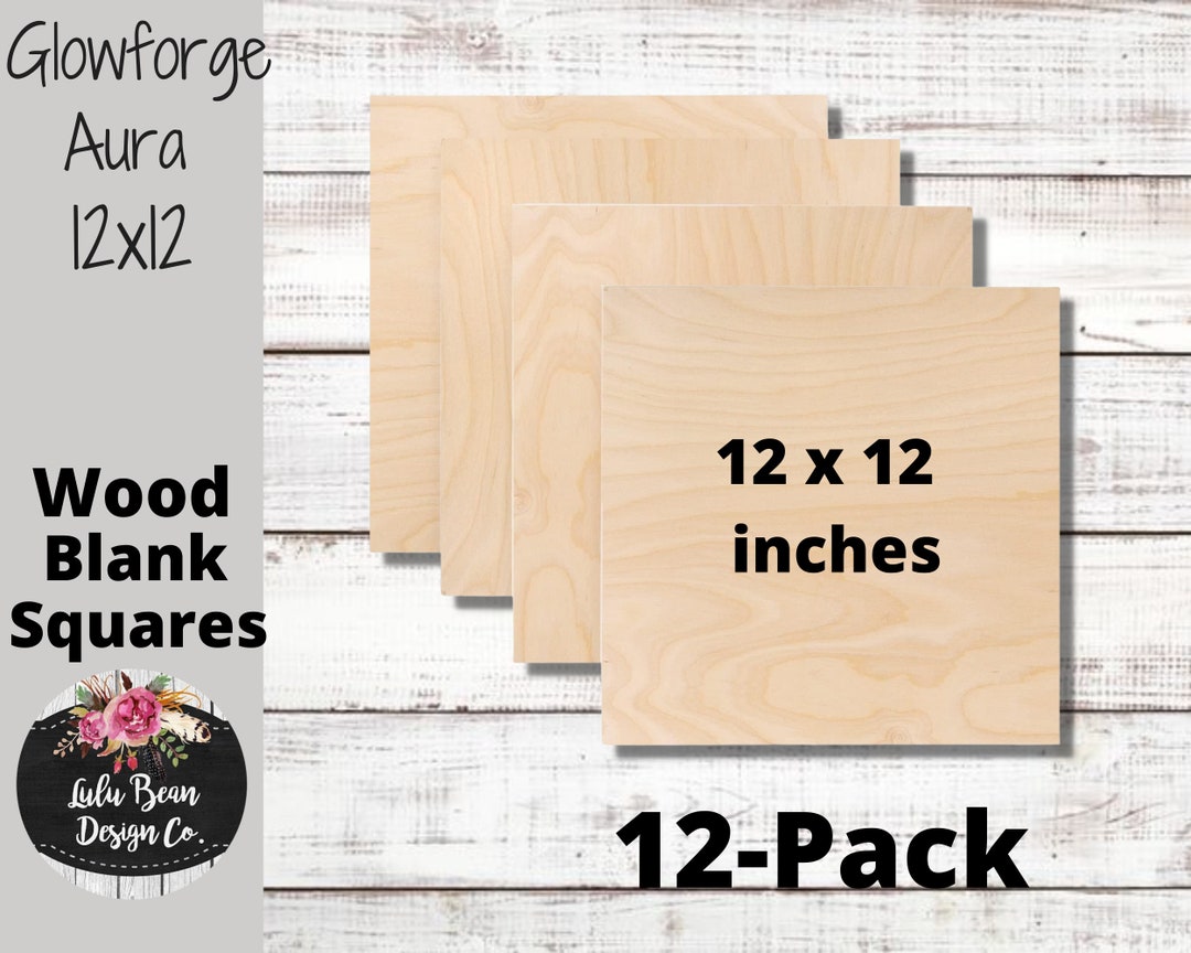 Set of 12 Blank 1/4 Inch Thick Birch Wood 12 X 12 Inch Squares ...