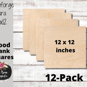 12x12 Unfinished Wood Etsy