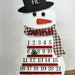Christmas Countdown Snowman DIY Kit Sign Cutout Shapes, Unfinished Wood ...