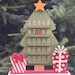 Countdown to Christmas Tree Presents Calendar SVG Laser File Wood ...
