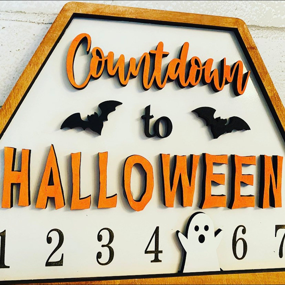 Countdown to Halloween Coffin Calendar Ghost SVG Laser File Wood ...