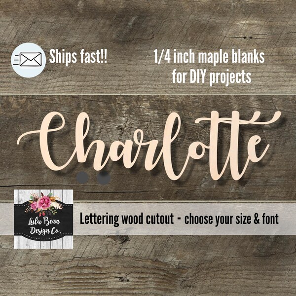 Wood Word Cutouts - Etsy