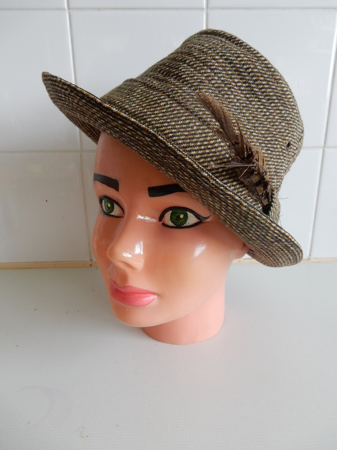 Hat, Tweed, Trilby Fedora Genuine Vintage Unisex - Etsy