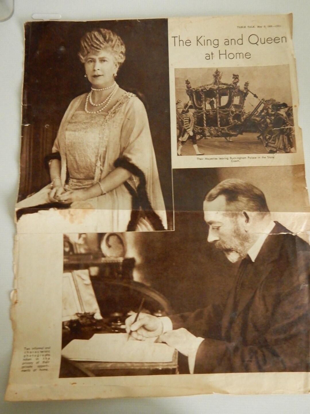 King George Newspaper Page - Etsy