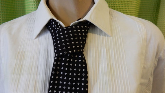 Tie, Blue, Kipper Tie, Genuine Vintage - Gem