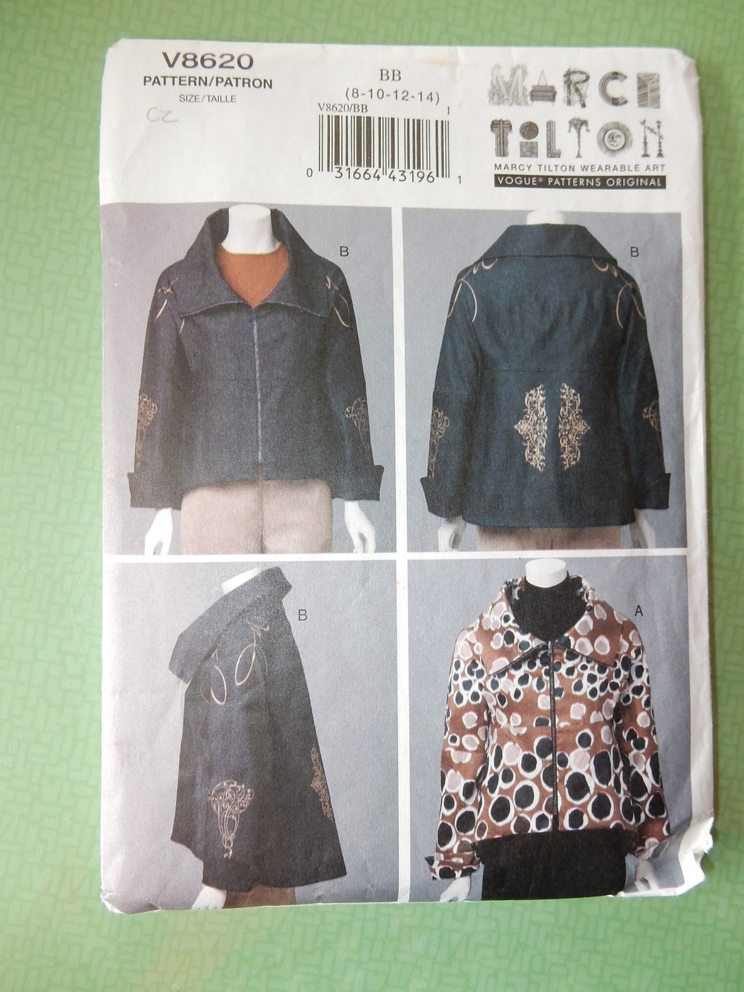 Pattern Vogue Marcy Tilton Jackets - Etsy