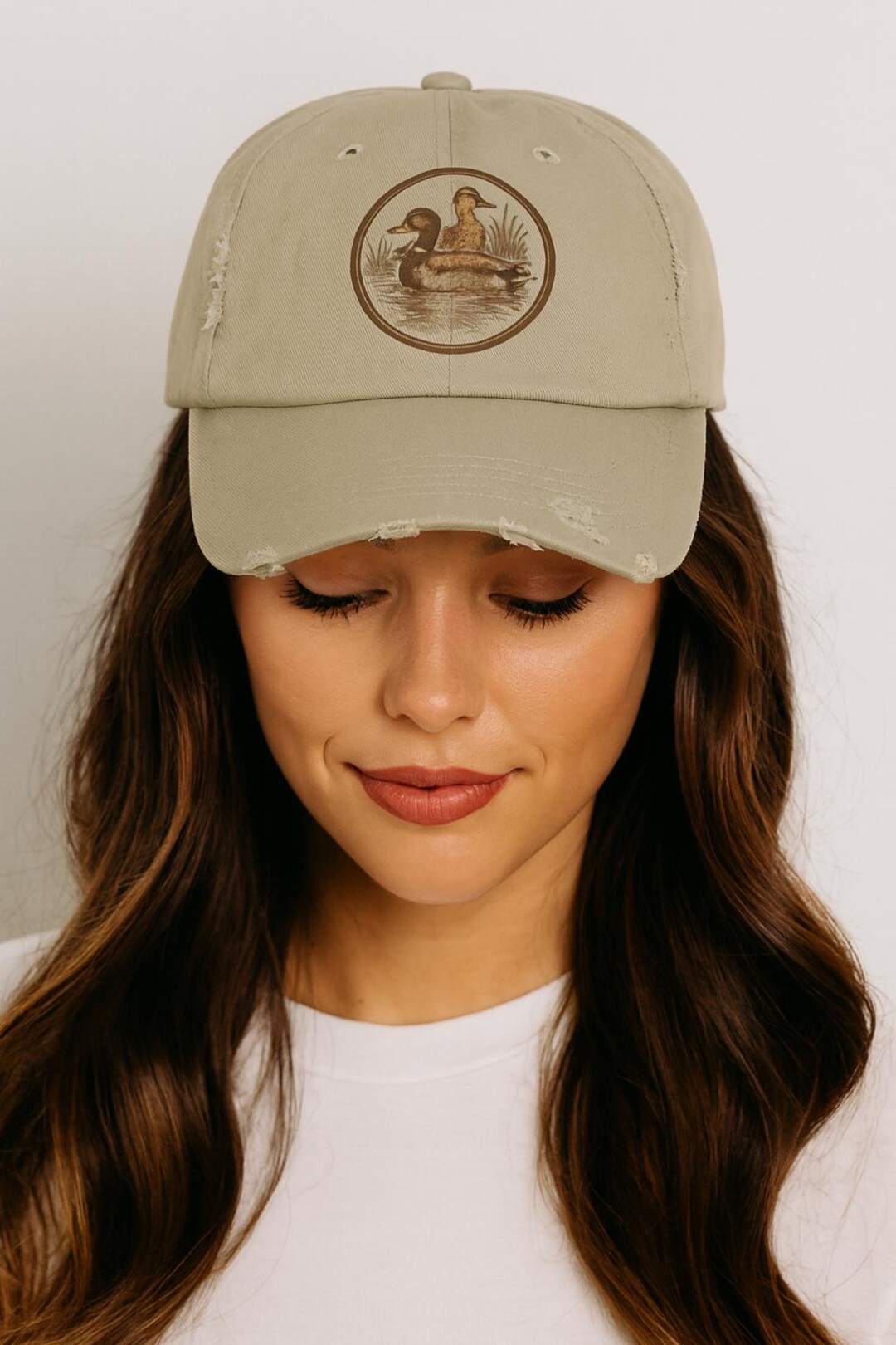 Vintage Mallard Duck Hat – Distressed Ball Cap - Nature Lovers & Rustic ...