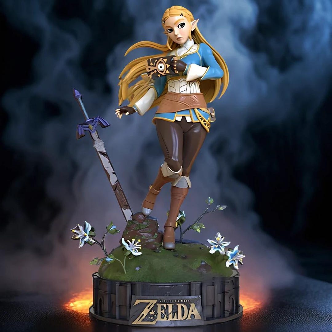 Hylian Princess STL 3D Print | Royal Guardian Statue | Elegant 3D PRINT ...