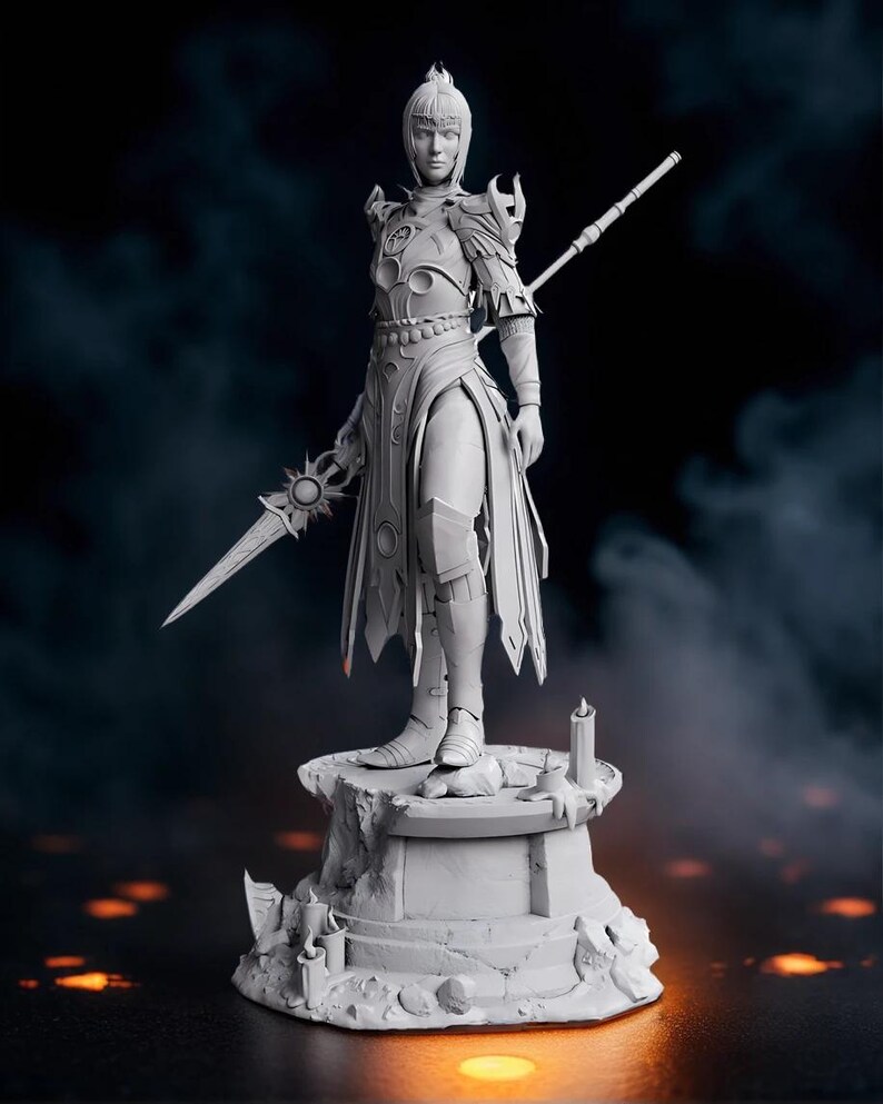Shadowheart 1/6 Scale STL Statue – Cleric of Shar, Baldur's Gate 3 ...