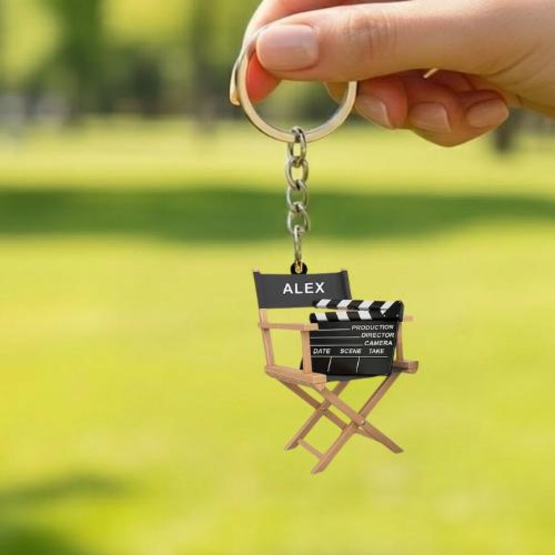 Personalized Director Chair Custom Keychain– Movie Lover Gift - Etsy
