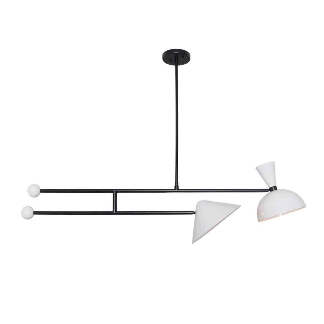 Ceiling Hand Crafted Double Shade Brass Sputnik Counter Balance Pendant ...