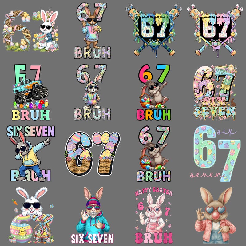 67 Stickers Download - Etsy UK