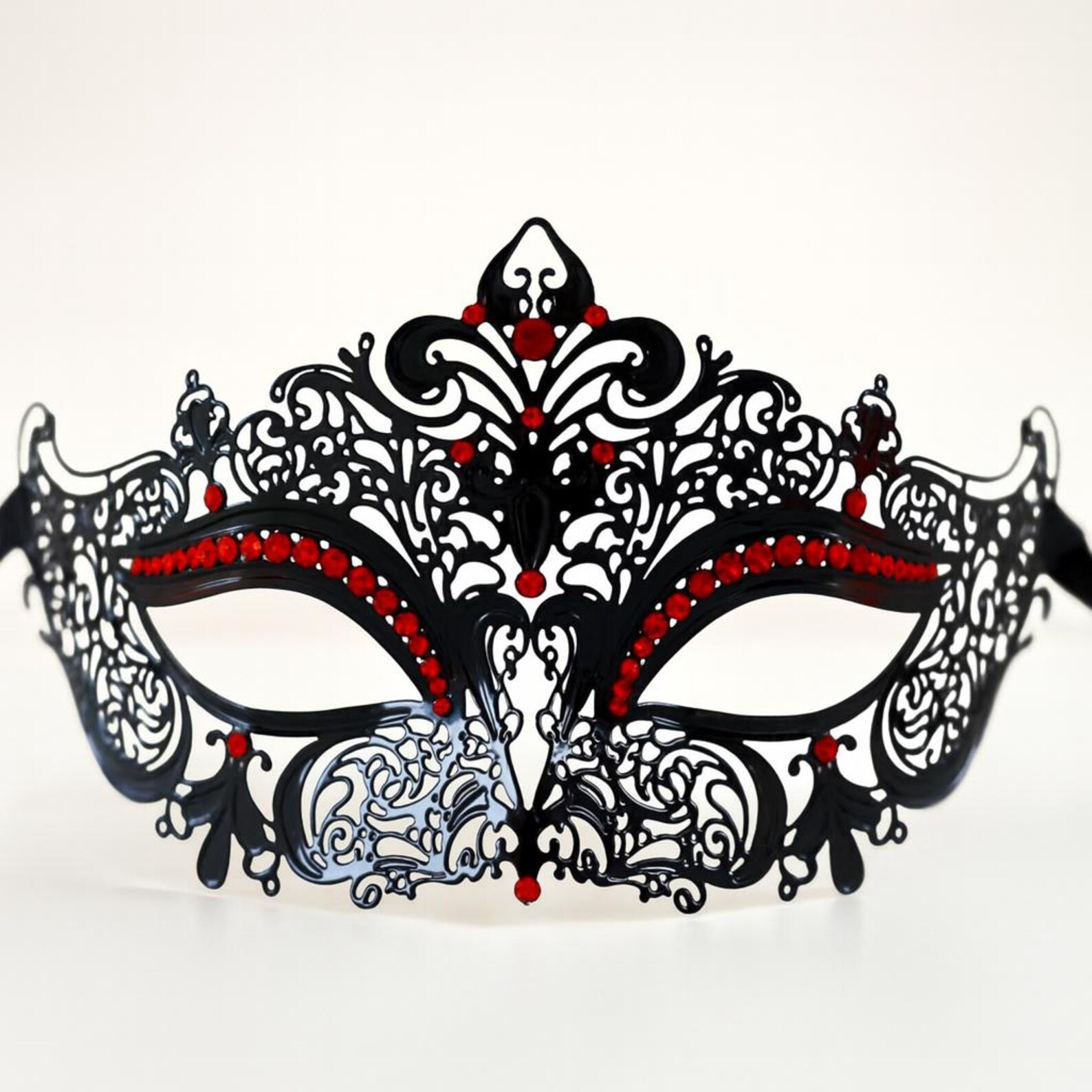 Black Metal Masquerade Mask – Laser Cut Half Mask, Costume Ball - Etsy