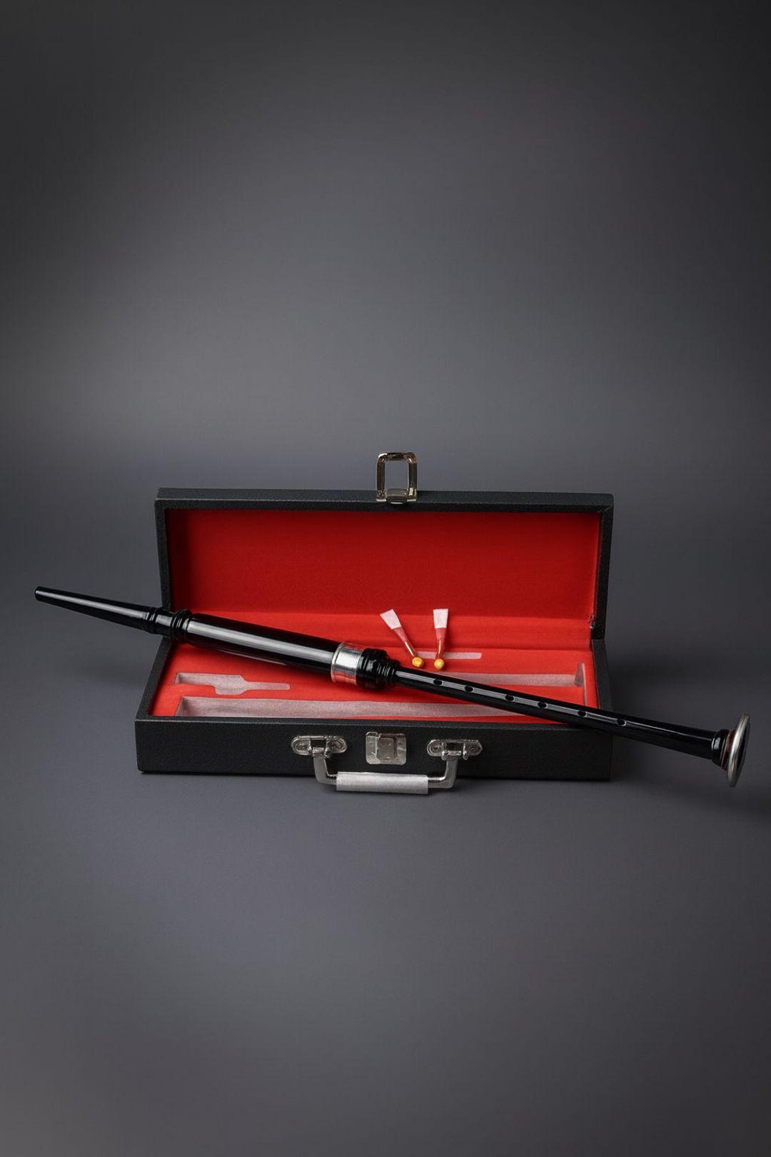 Professional Rosewood Black Bagpipe Practice Chanter Musical Instrument ...