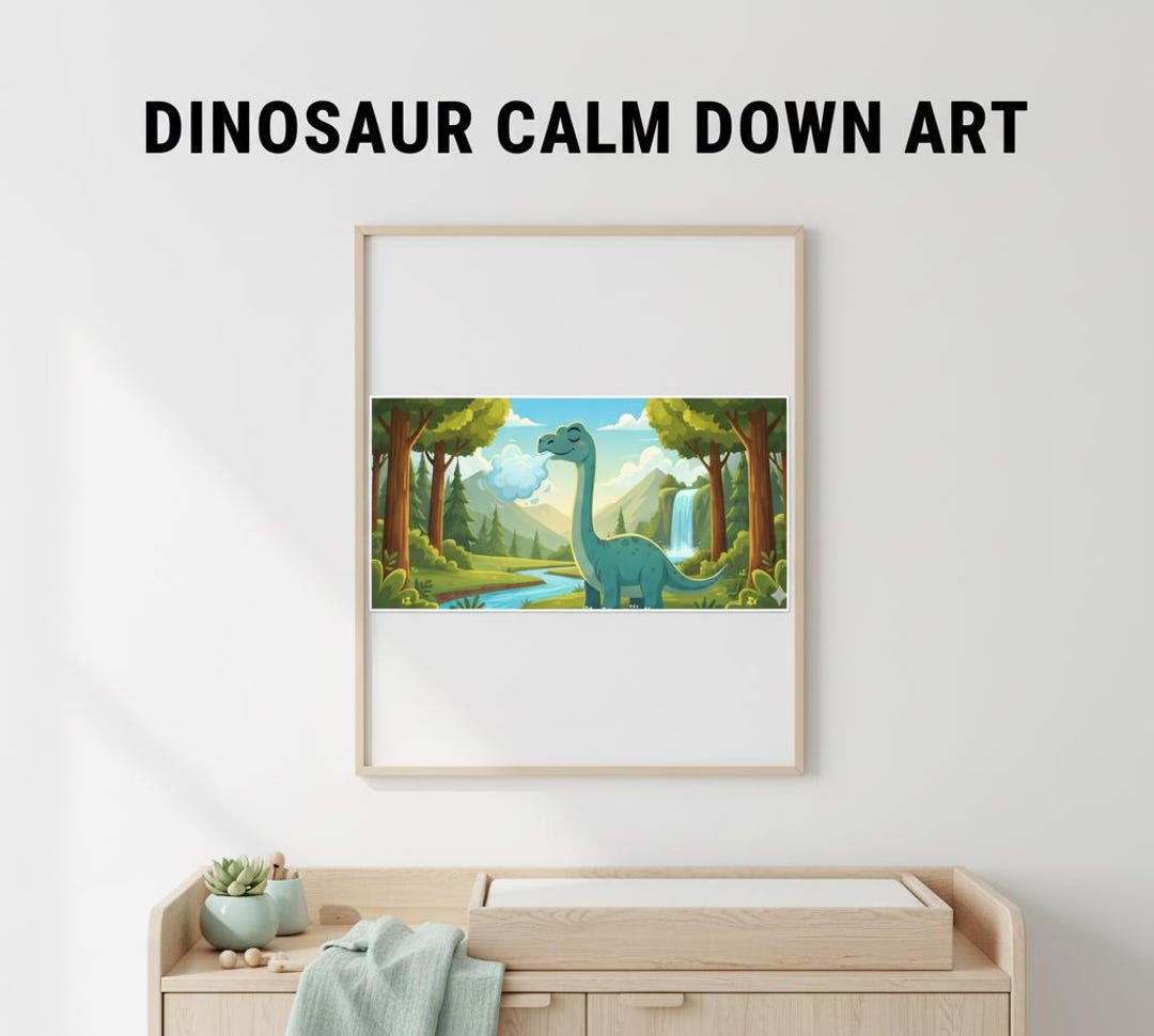 Dinosaur Calm Down Corner Art | Kids Emotional Regulation Poster ...