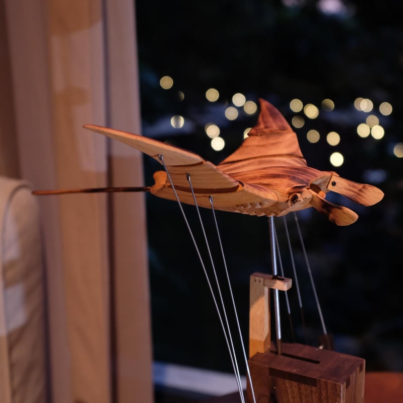 Wooden Manta Ray Automata - Etsy