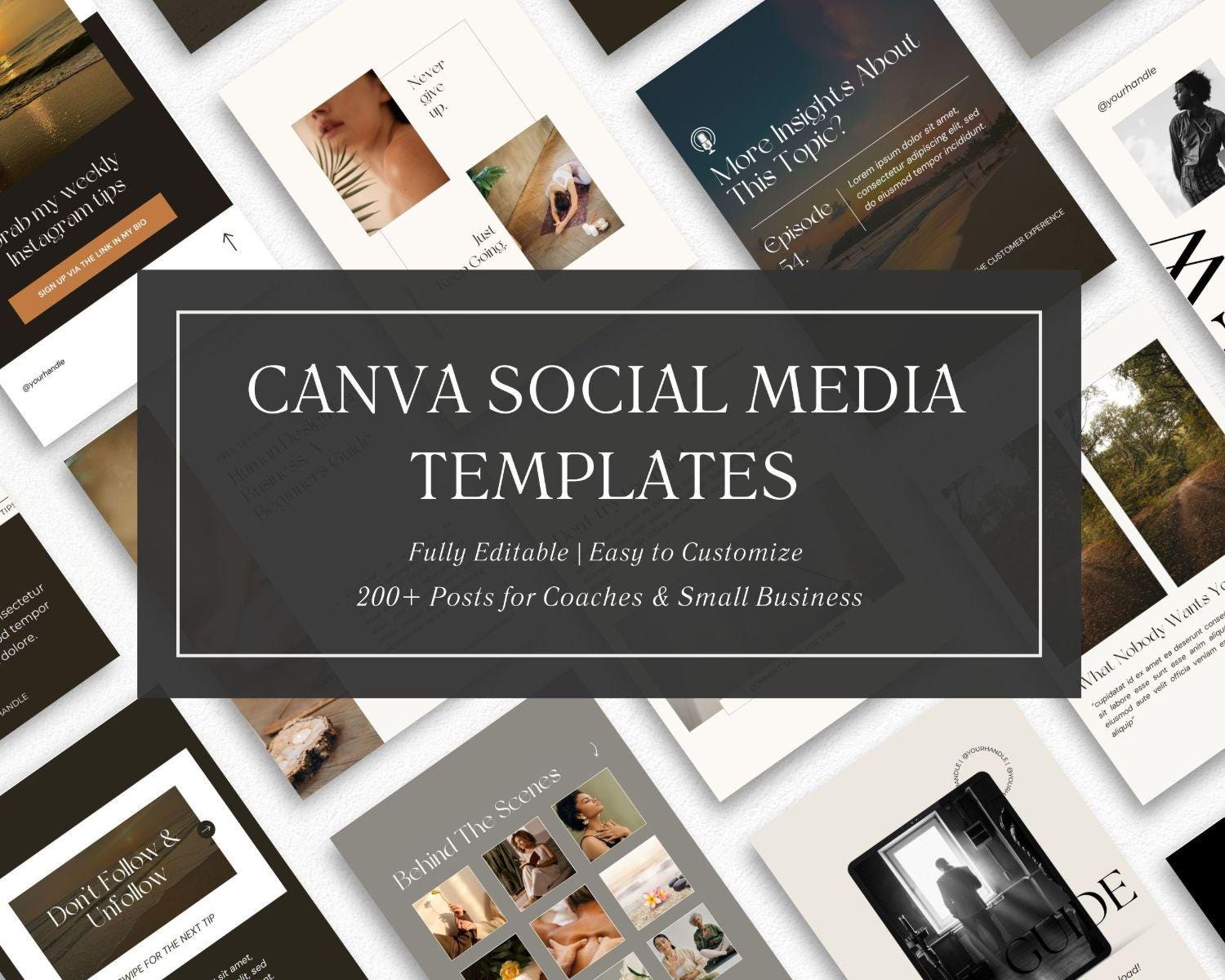 200+ Canva Social Media Templates for Small Business - Etsy