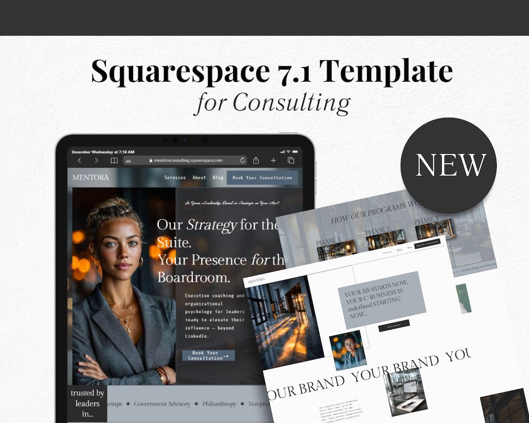 Squarespace Consulting Website Template for Coaches & Business ...