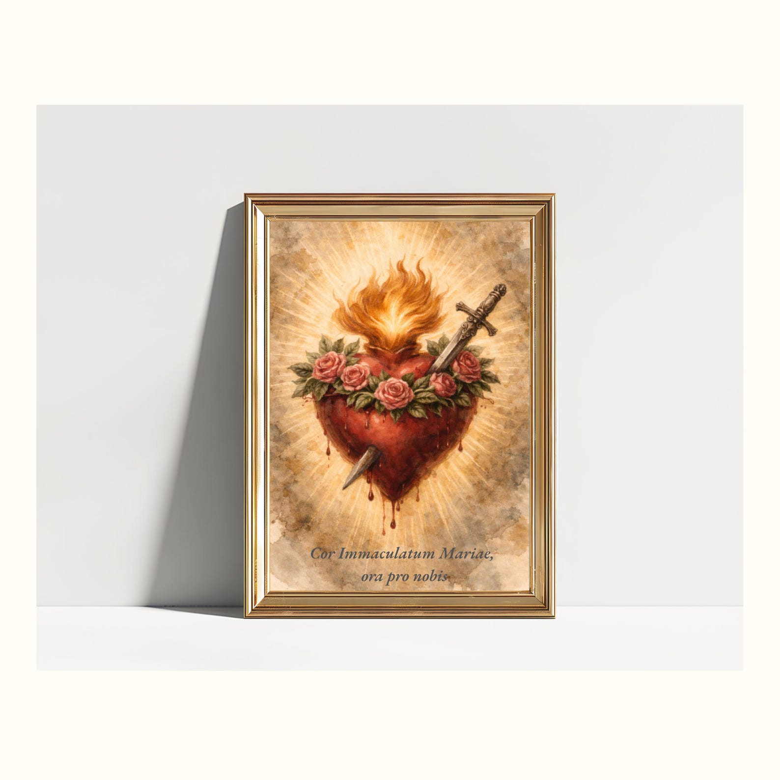 Immaculate Heart of Mary Printable | Cor Immaculatum Mariae Ora Pro ...