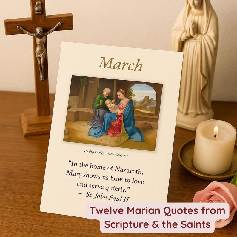 2026 Catholic Calendar Includes Marian and Sacred Heart With 12 Marian ...
