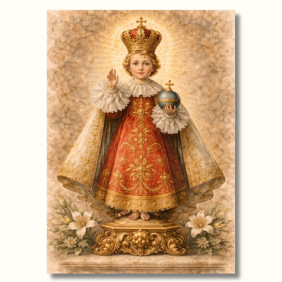 Infant of Prague Catholic Art | Traditional Catholic Devotional ...
