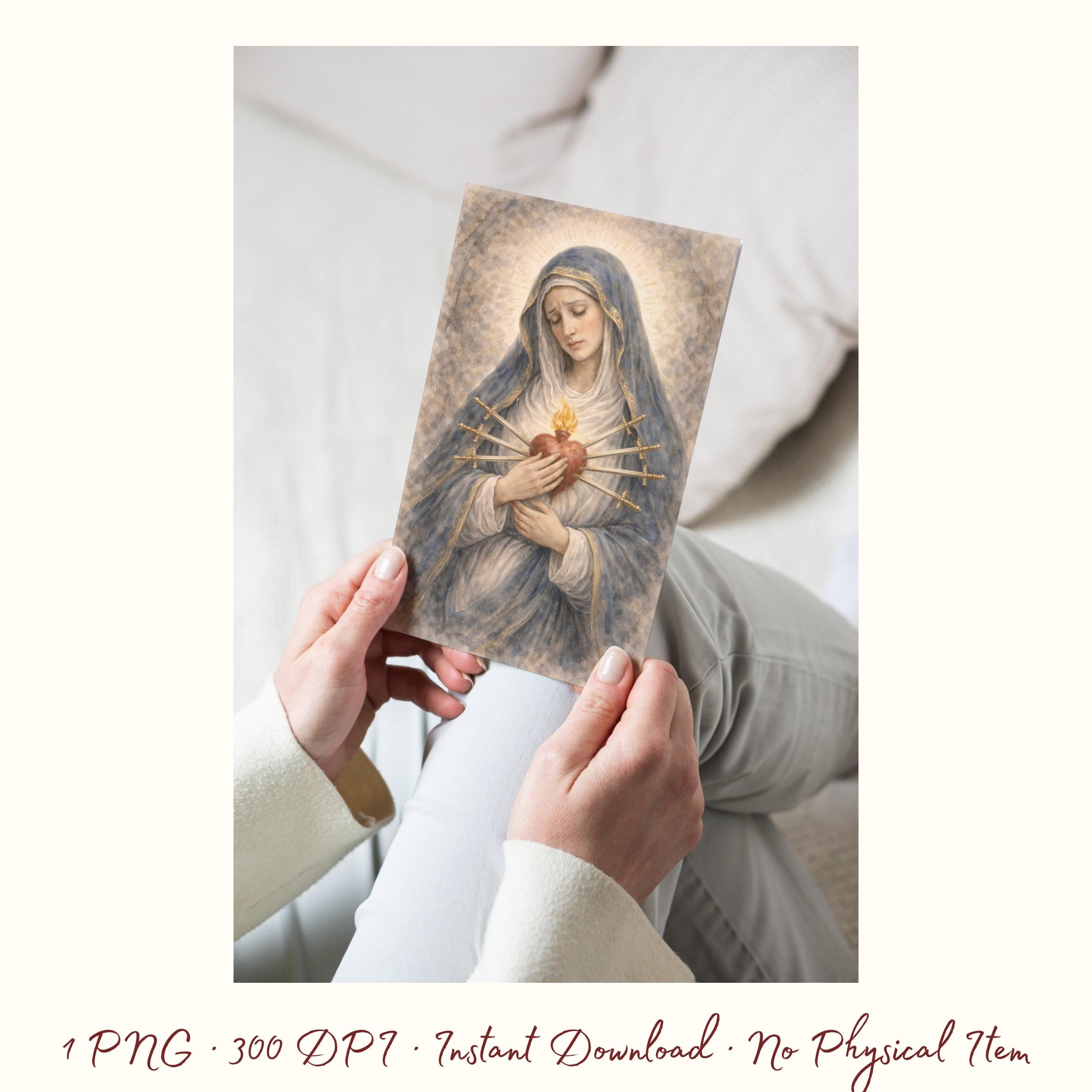 Our Lady of Sorrows Catholic Art | Traditional Marian Devotional ...