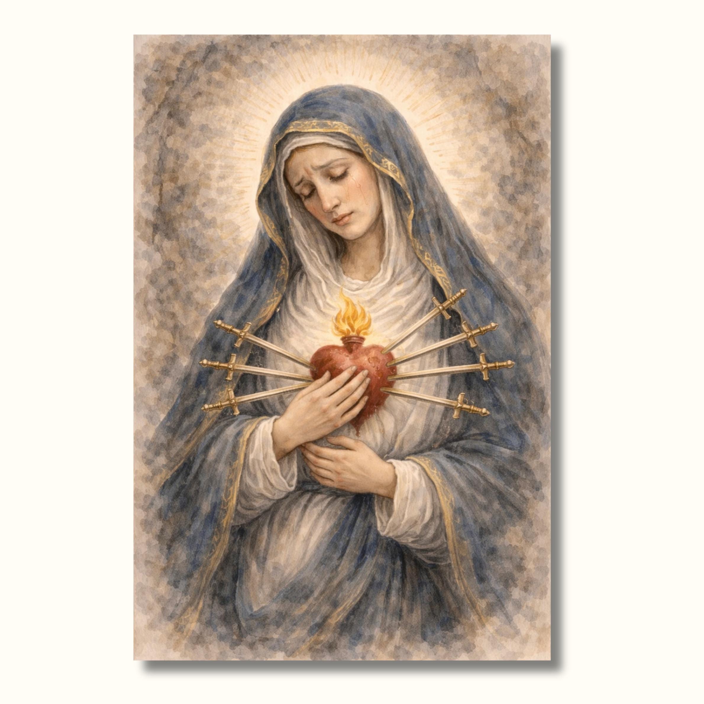 Our Lady of Sorrows Catholic Art | Traditional Marian Devotional ...