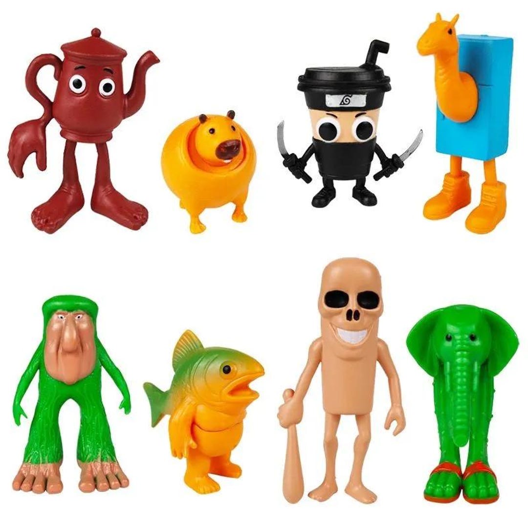 Tralalero Tralala Mini Figurines Set – 8 PCS Funny Character Toys - Etsy