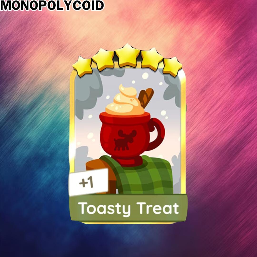 Toasty Treat 5 Stars Stickers Monopoly Go Event Golden Blitz - Etsy