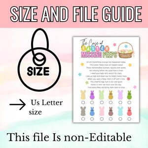Peeps Easter Scavenger Hunt Game: Printable Case of Missing Peep Kids ...