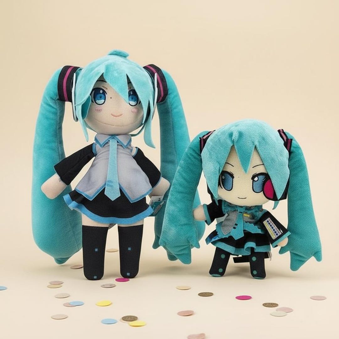 Hatsune Miku Plush Doll Set | Kawaii Plushie | Stuffed Animal Gift ...