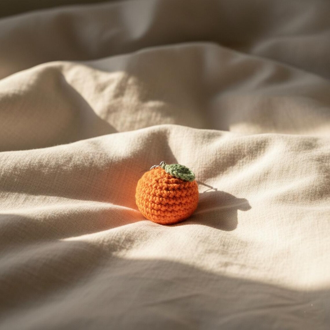 Tangerine Keychain Crochet Pattern Beginner Amigurumi PDF Pattern - Etsy