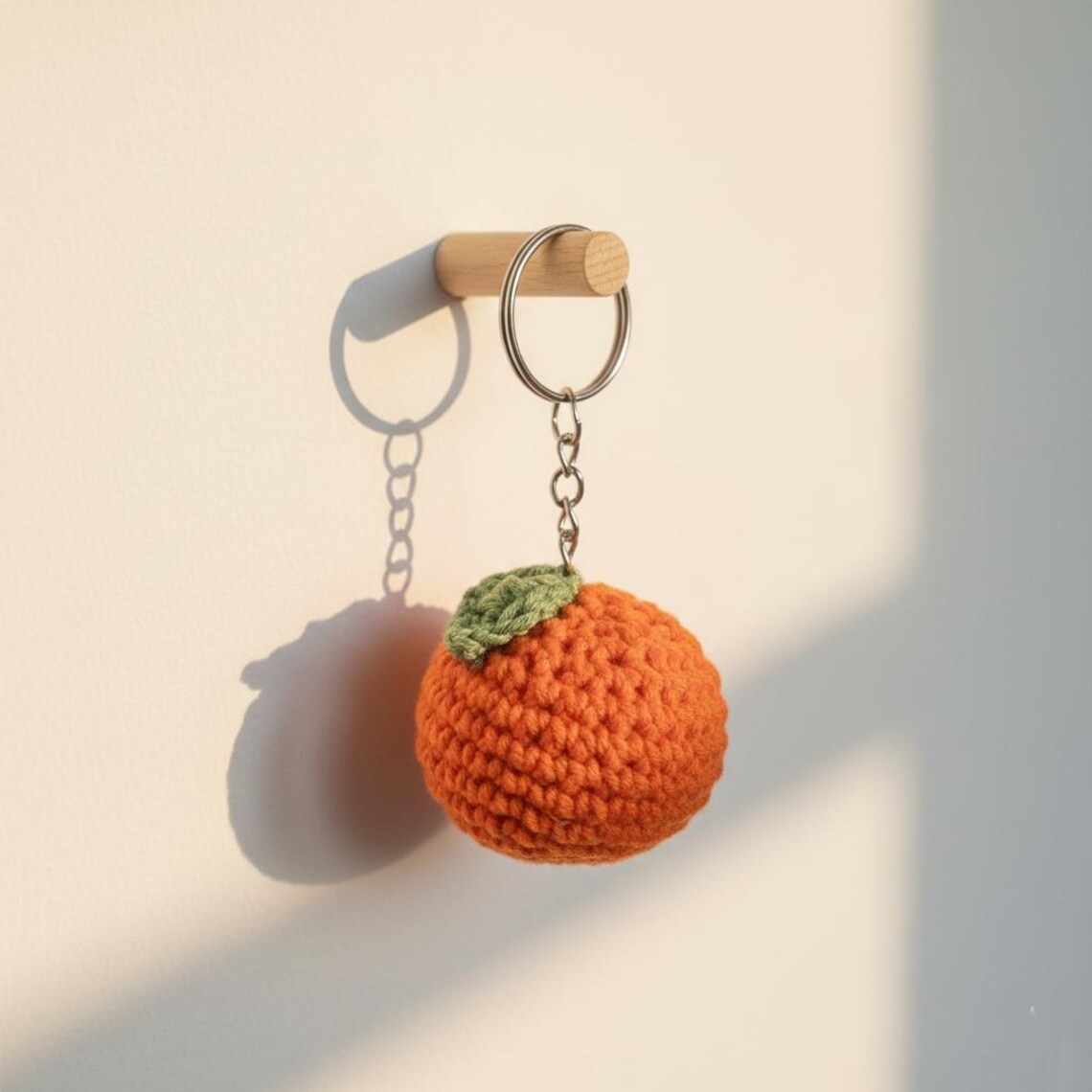 Tangerine Keychain Crochet Pattern Beginner Amigurumi PDF Pattern - Etsy