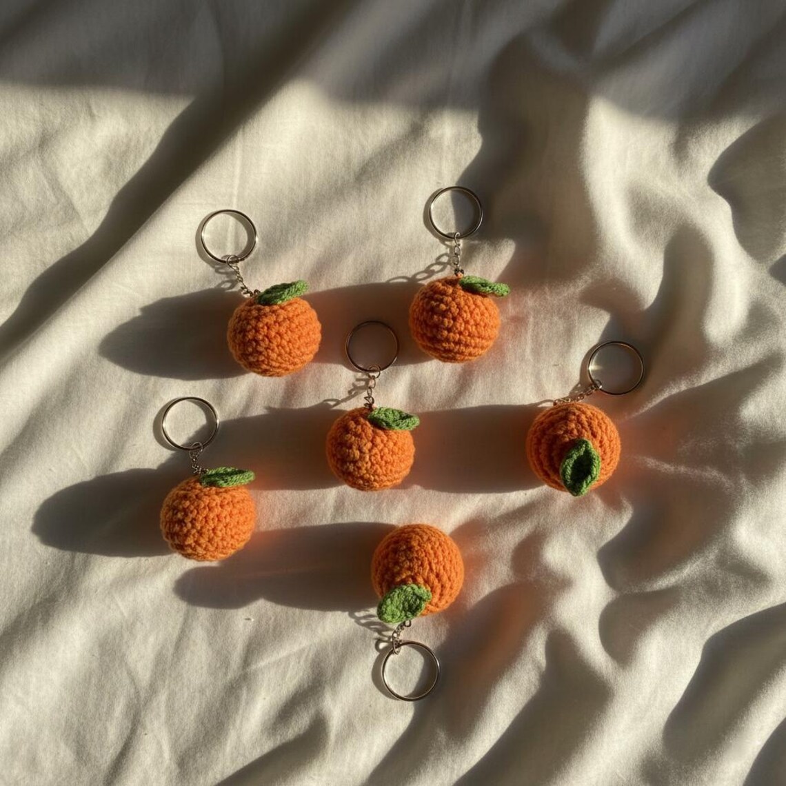 Tangerine Keychain Crochet Pattern Beginner Amigurumi PDF Pattern - Etsy