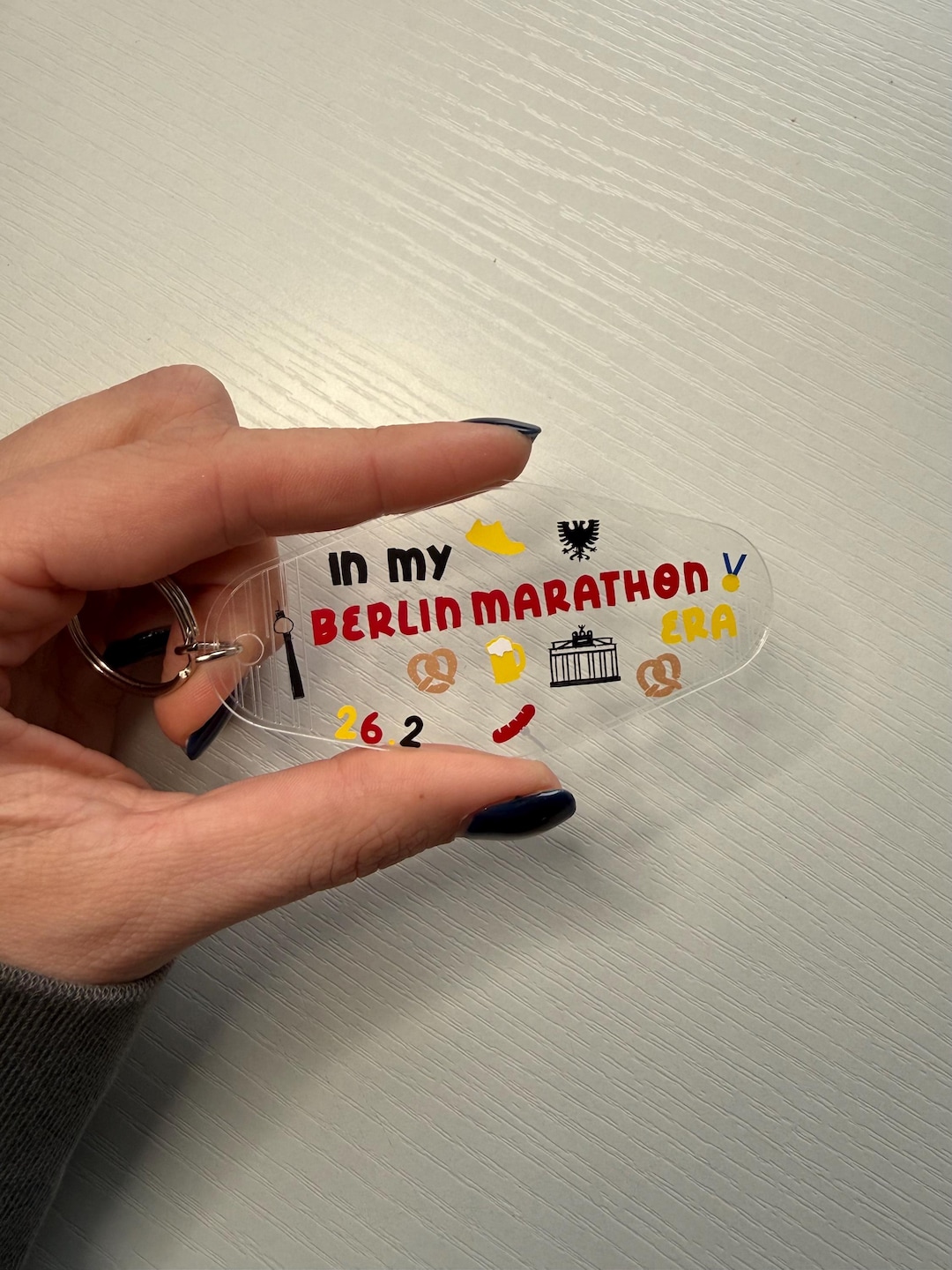 Berlin Marathon Keychain | 26.2 Runner Gift | Berlin Marathon Era ...