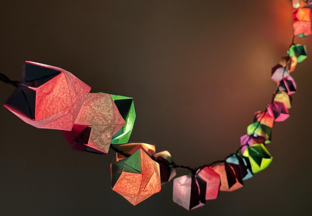 Origami Lanterns- 35 Lights - Etsy