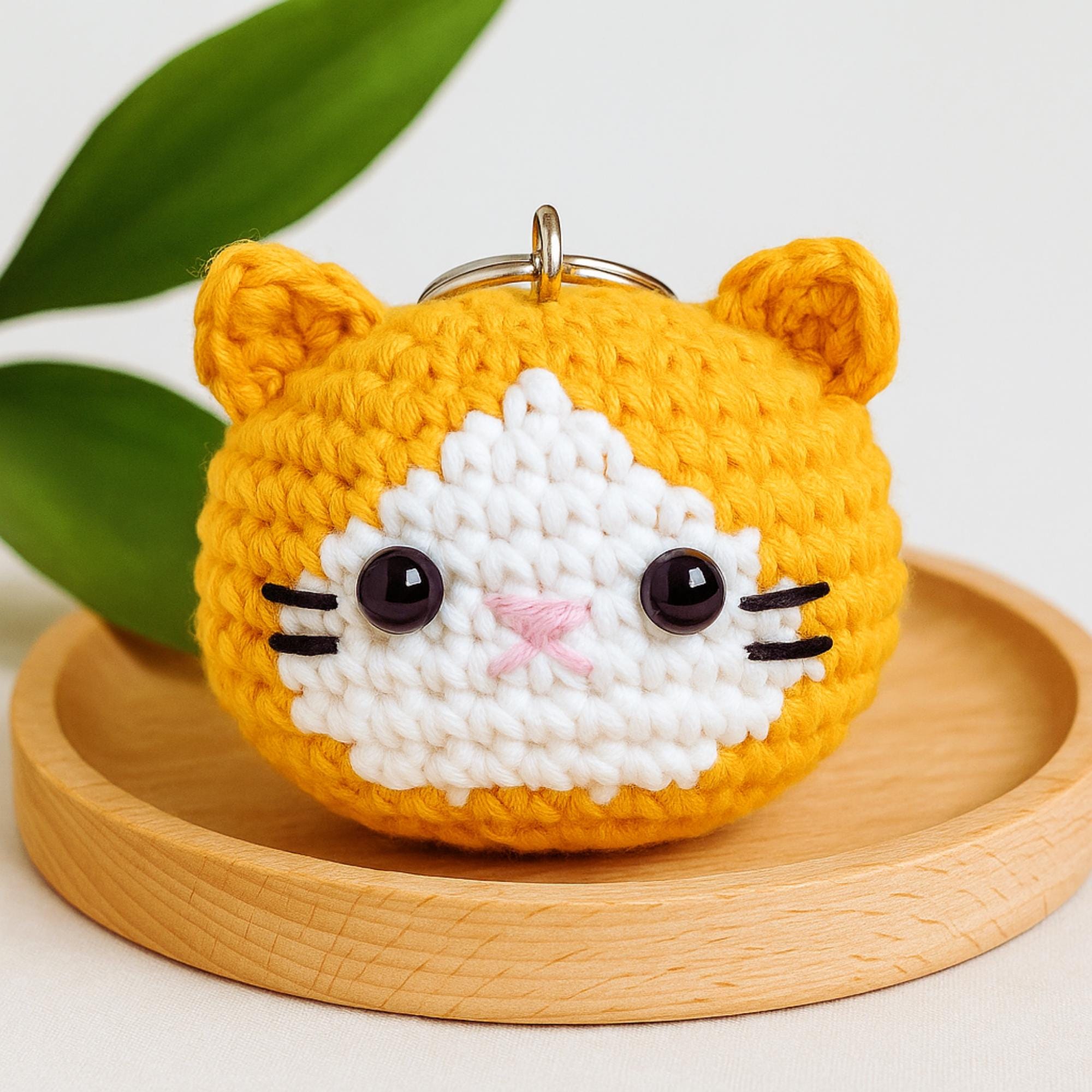 Crochet Cat Keychain Pattern | Mini Amigurumi Bag Charm & Car Hanger ...