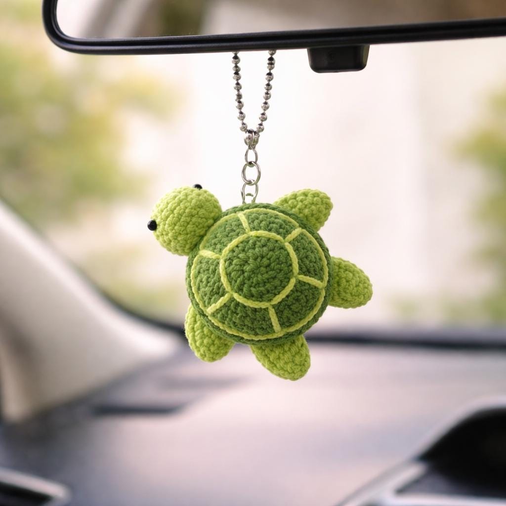 Crochet Turtle Keychain Pattern | Mini Amigurumi Sea Animal Charm PDF ...