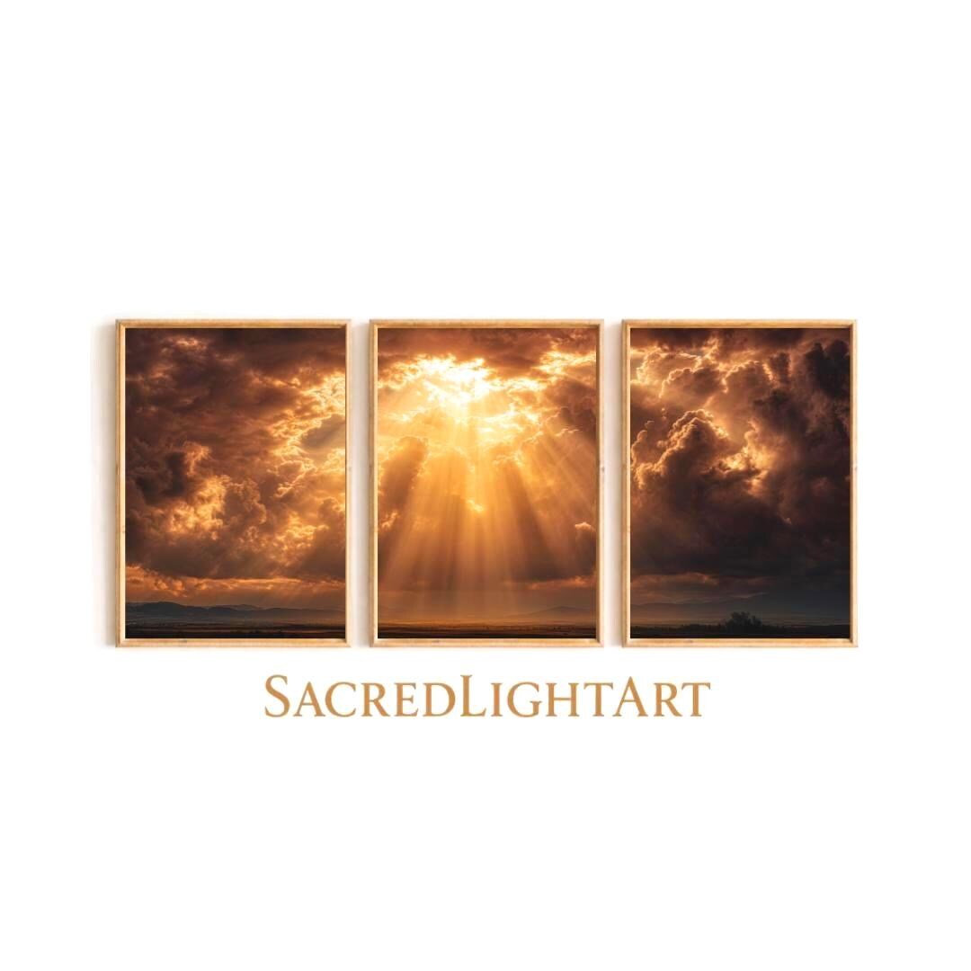 God’s Presence – Modern Christian Wall Art With Sacred Light | Divine ...