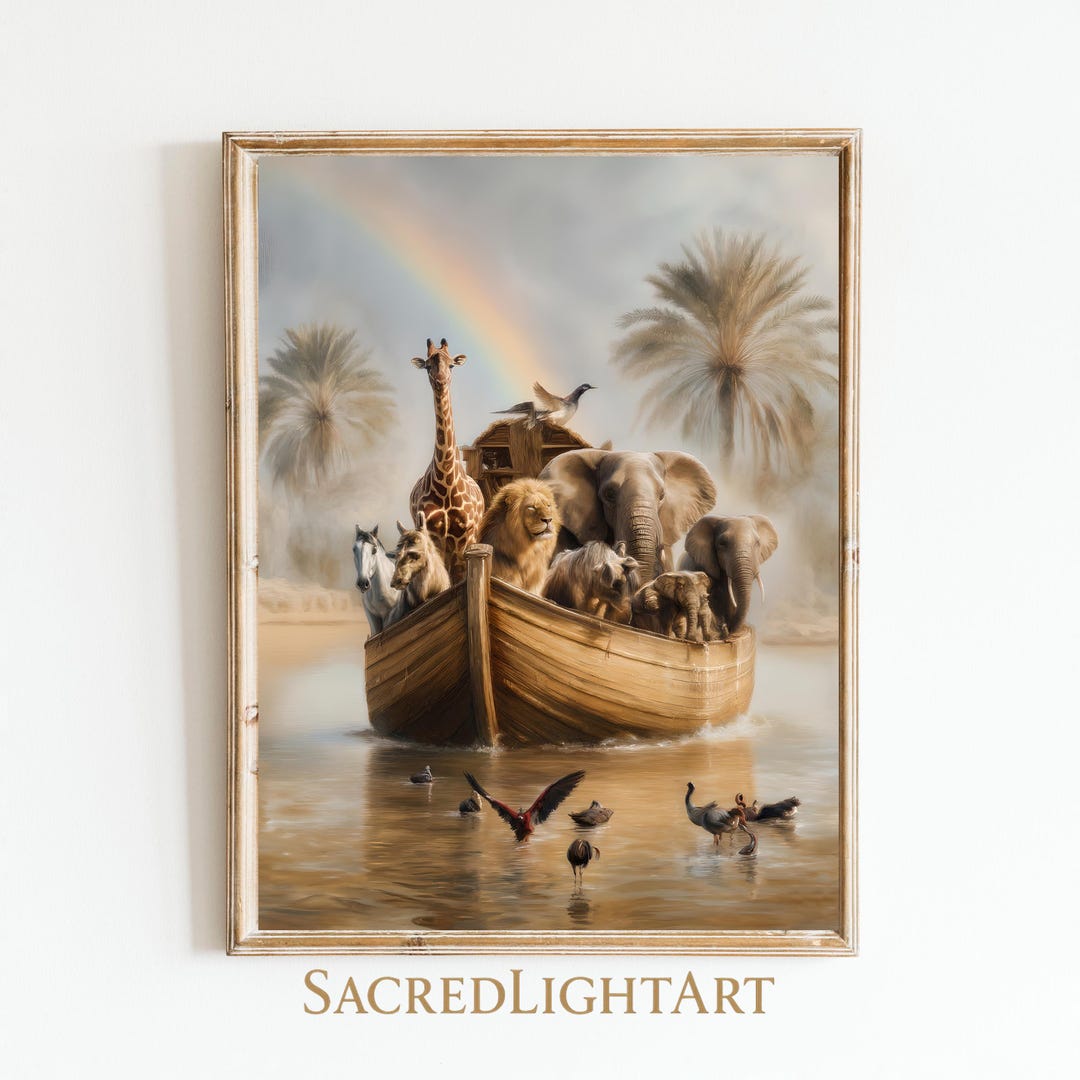 Noahs Ark | Meaningful Religious Decor | Christian Wall Art | Catholic ...