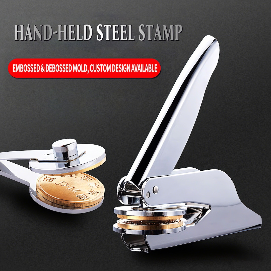 Custom Branding Iron, Handheld Seal Embosser, Hand Held Relief Shaped ...