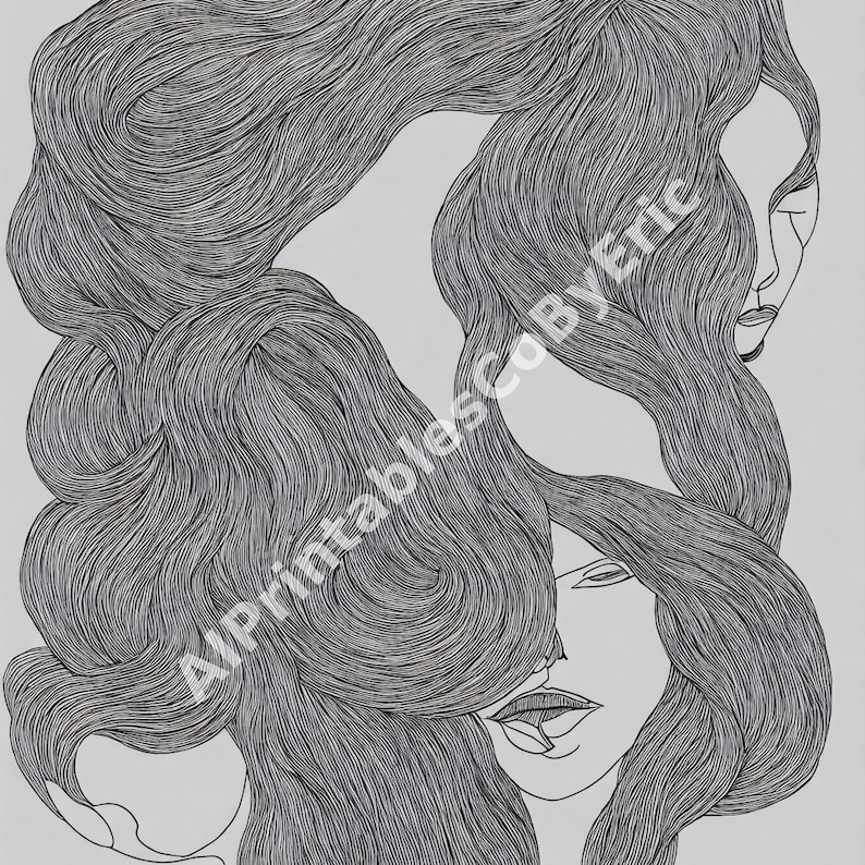 Minimalist Line Digital Art Print Bundle #06 - Etsy