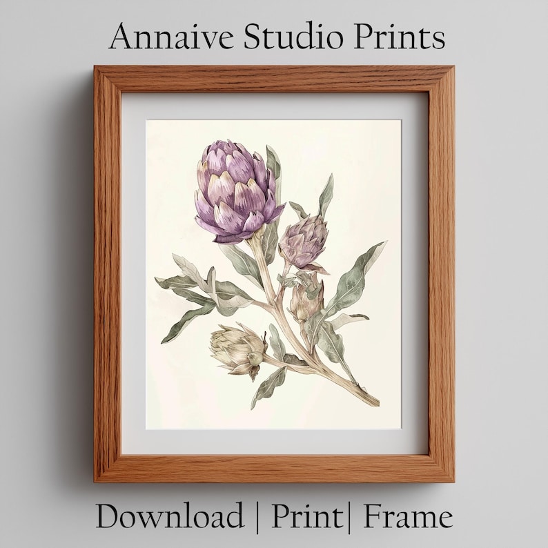 Kitchen Print Simple Prints Apartment Decor Cottagecore Watercolor ...