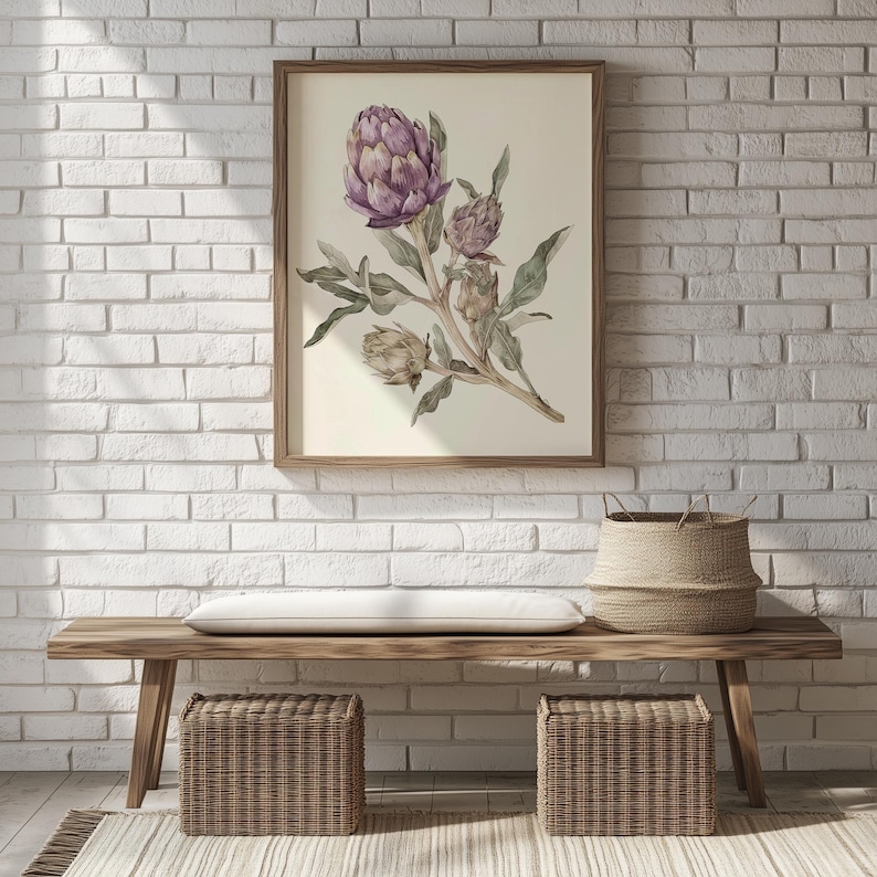 Kitchen Print Simple Prints Apartment Decor Cottagecore Watercolor ...