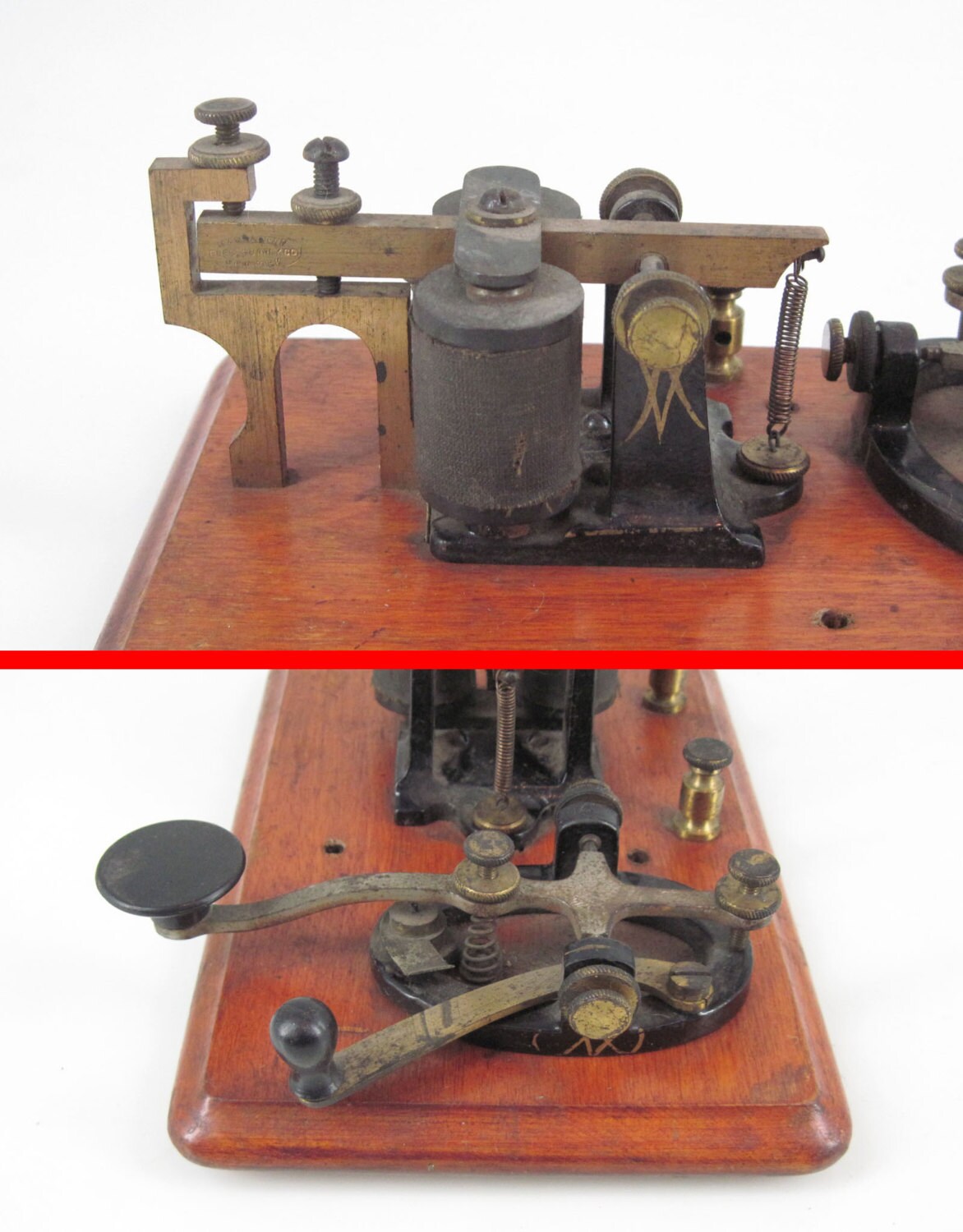 Antique Telegraph Key and Sounder Telegraphy Station on | Etsy